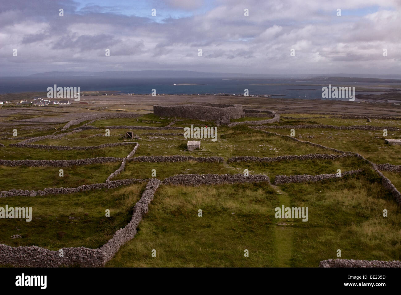 Dun Eochla Ring-Fort at highpoint of Inis Mor Island, Aran Islands, Co ...