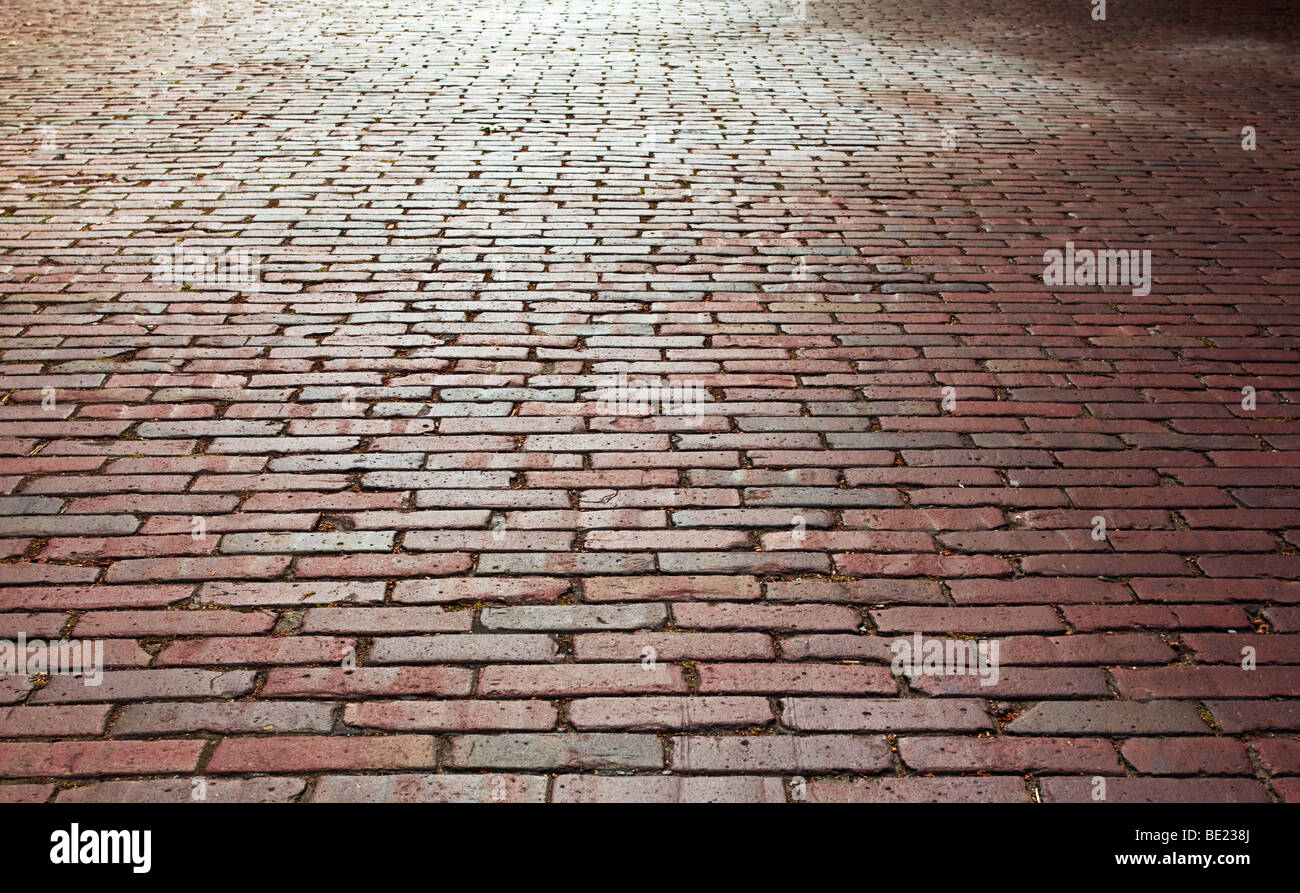 old brick street Stock Photo - Alamy