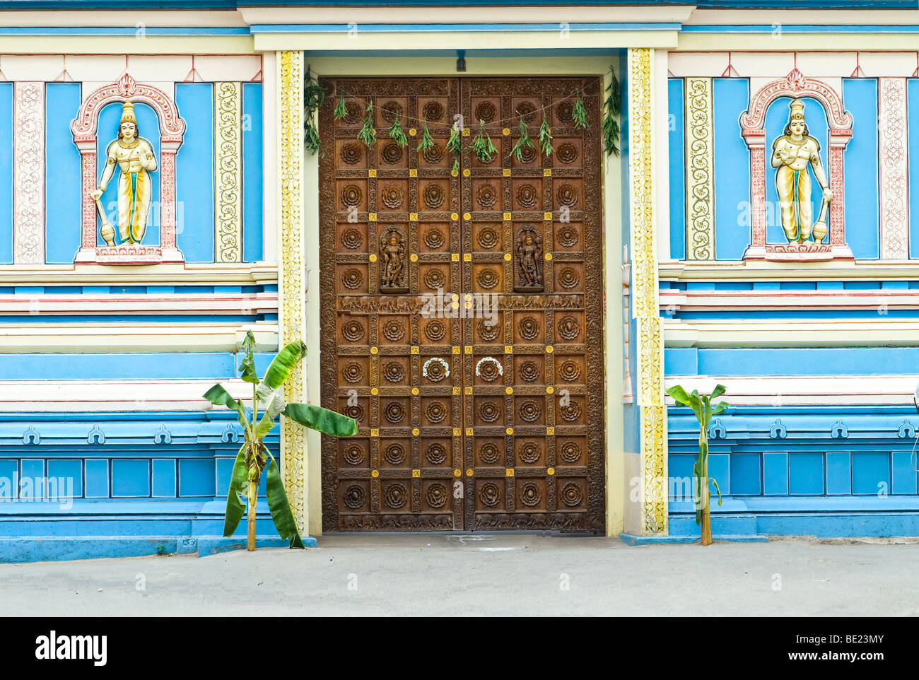 temple doors to Prashanthi Nilyam ashram Stock Photo - Alamy
