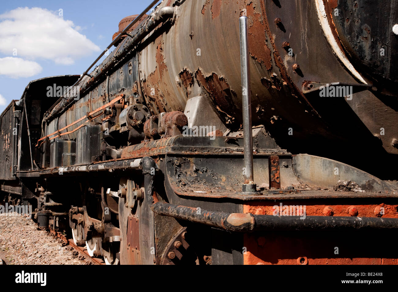 Derelict steam train hi-res stock photography and images - Alamy