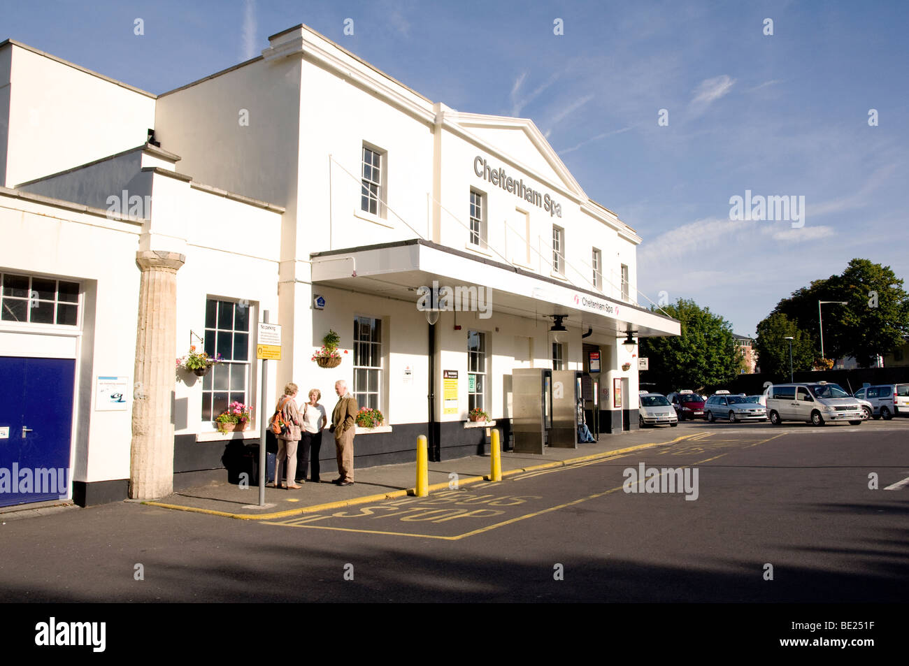 The front facade of Cheltenham Railway Station. ( Note the fluted stone ...