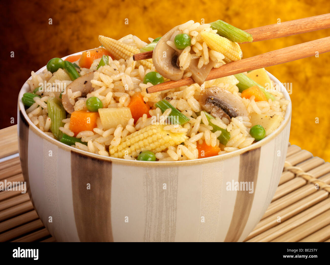 BOWL OF STIR FRIED RICE Stock Photo - Alamy