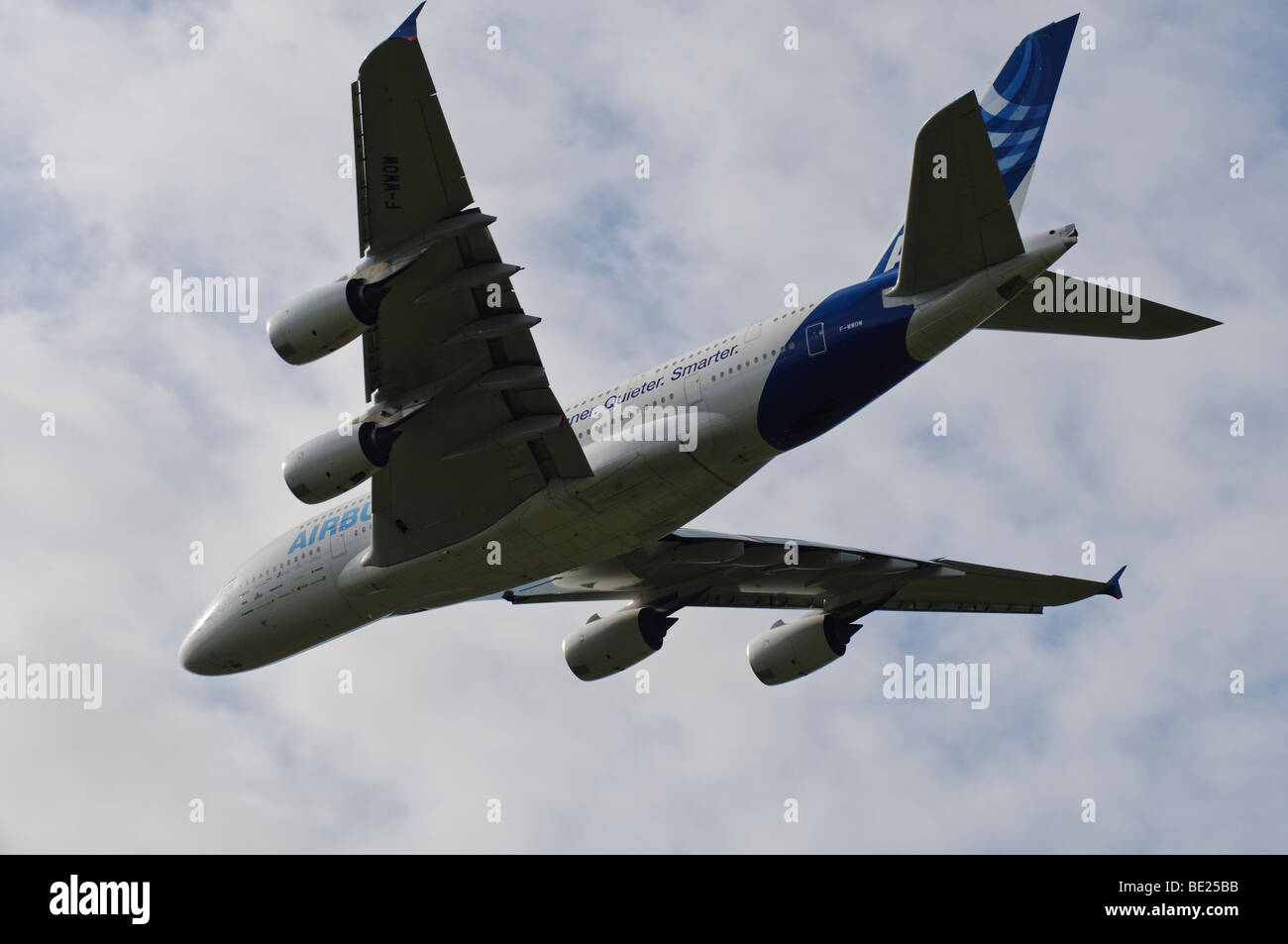 Airbus A380 in flight Stock Photo - Alamy