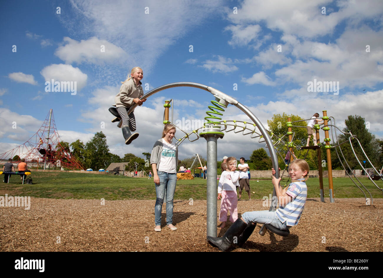 Two Girls Playing Park Playground High Resolution Stock Photography and ...
