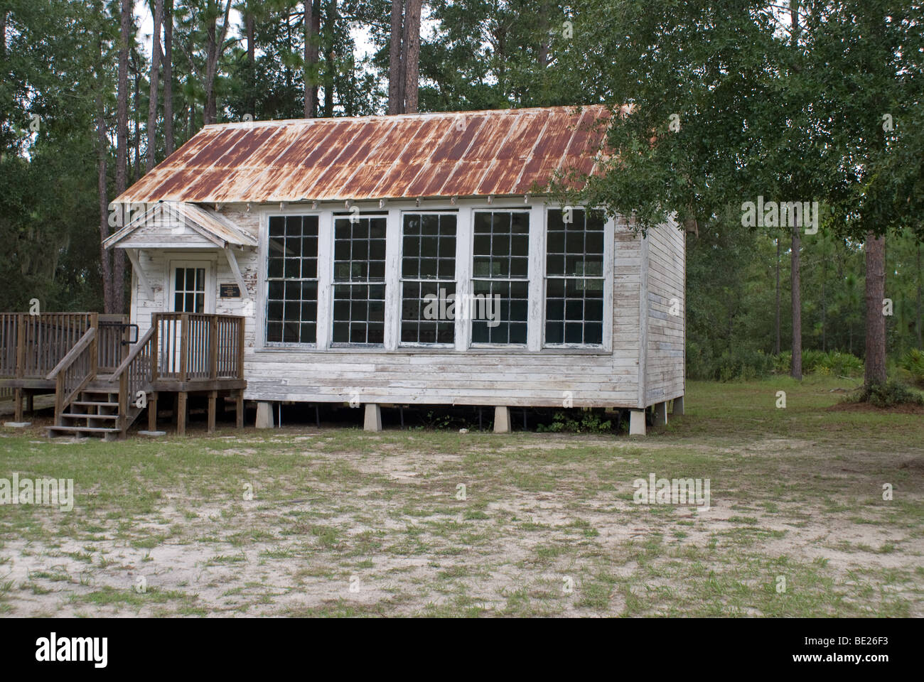 Florida Cracker school house Stock Photo - Alamy