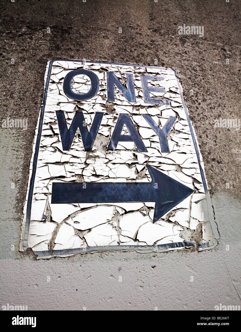 One way sign hi-res stock photography and images - Alamy
