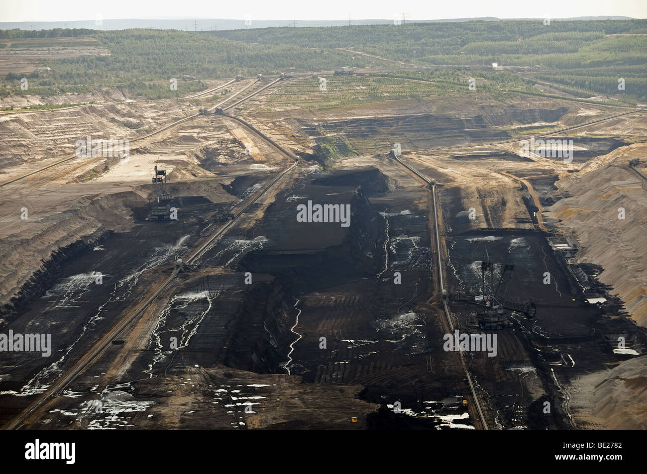 Open-cast coal mine, Germany Stock Photo - Alamy