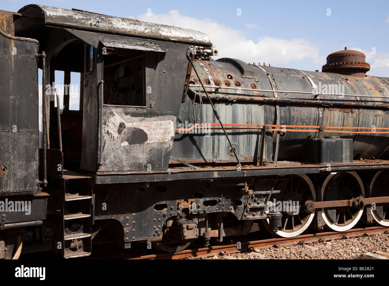 Derelict steam train hi-res stock photography and images - Alamy