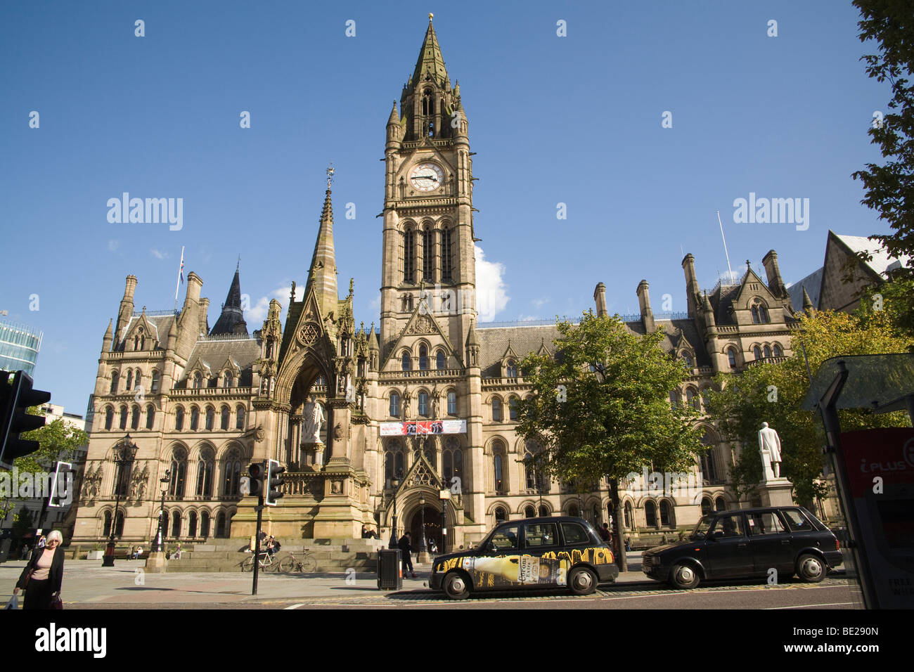 Manchester England UK Victorian edifice of Old Town Hall designed by ...