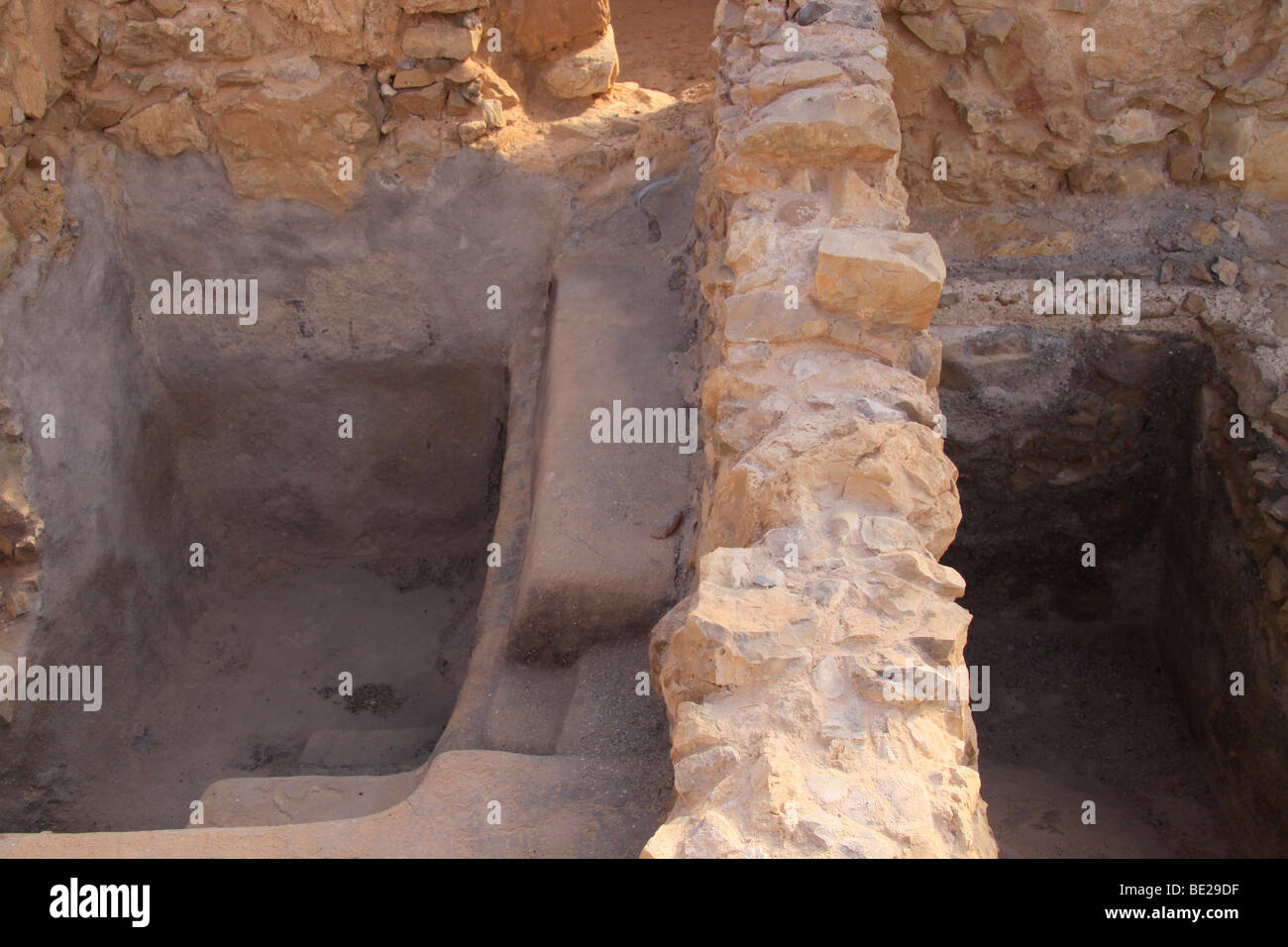 Israel, Judean desert, a ritual bath (Mikveh) in Masada Stock Photo - Alamy
