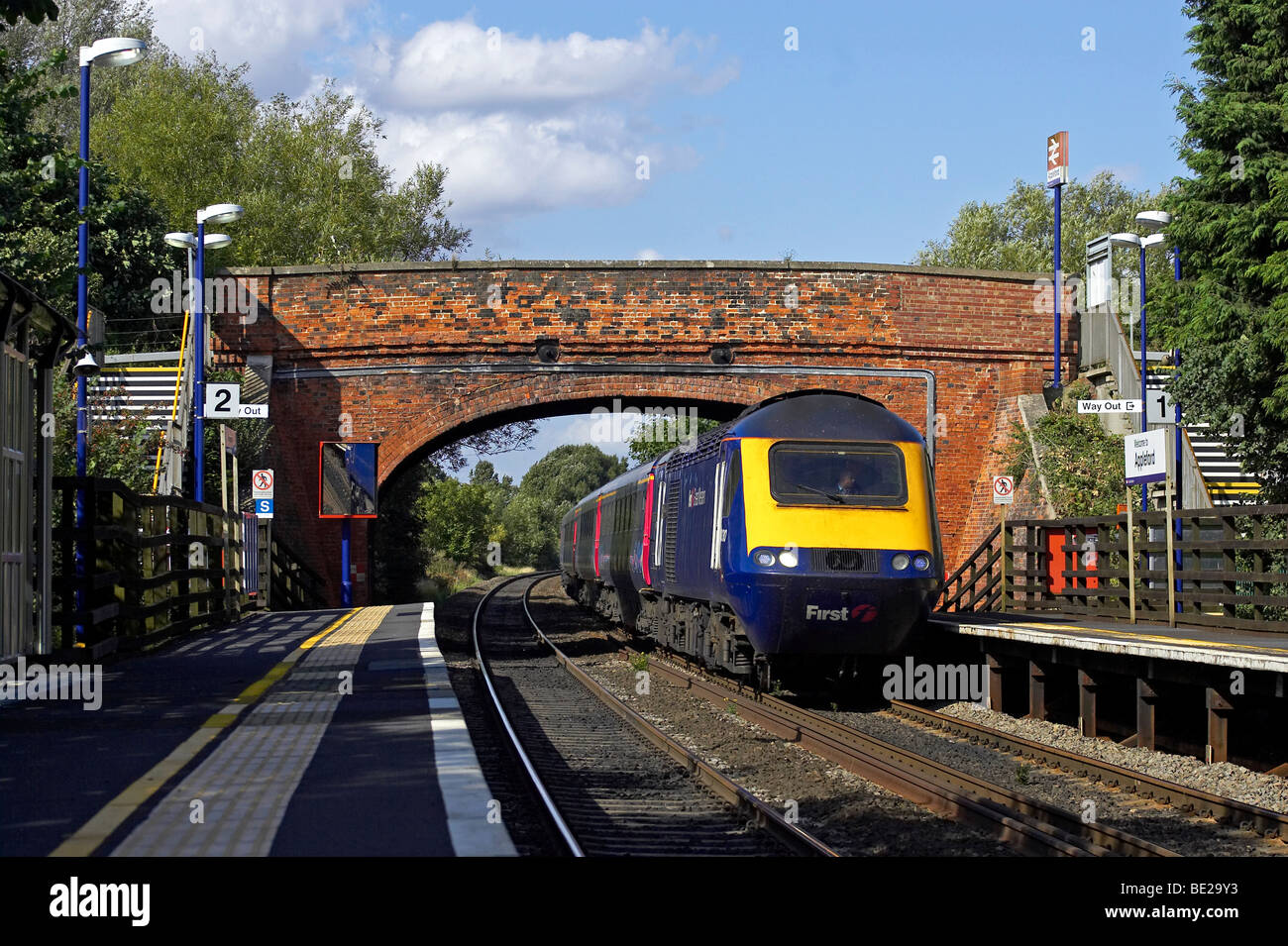 A First Great Western HST passes through soon to be electrified ...