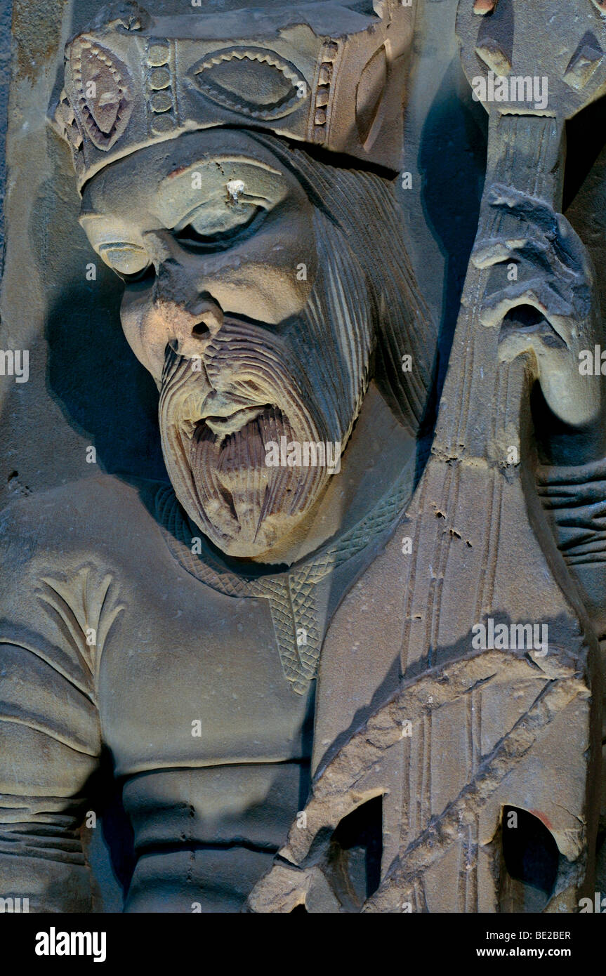 Spain, St. James Way: King David the musician in the Cathedral of Santo ...