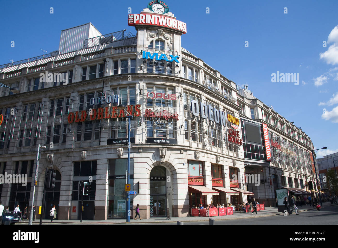 Manchester England UK The historic Printworks buildings now housing ...