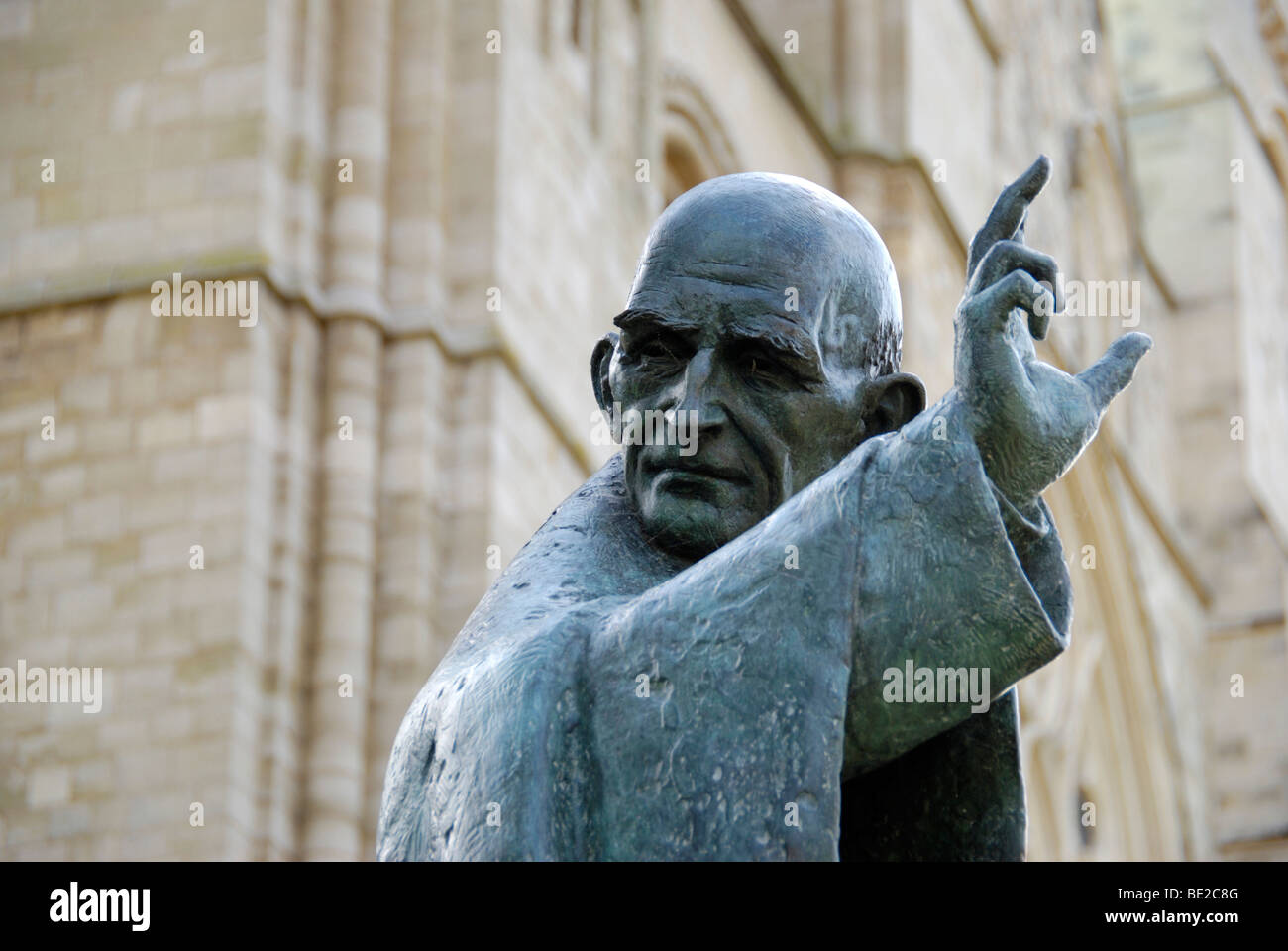 Statue of St Richard by Philip Jackson outside Chichester Cathedral ...