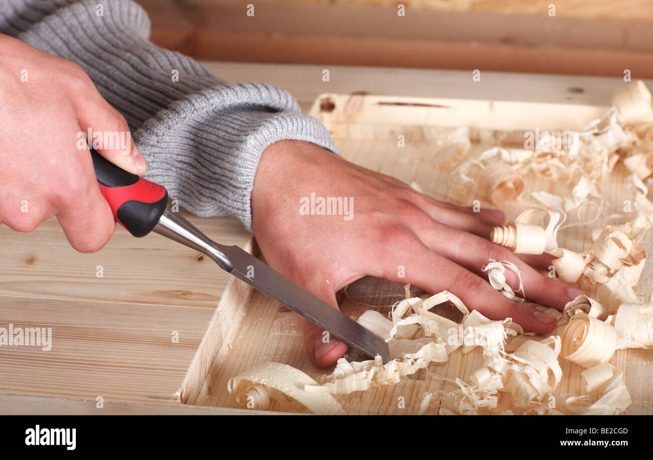 Close up unrecognizable male carpenter hi-res stock photography and ...