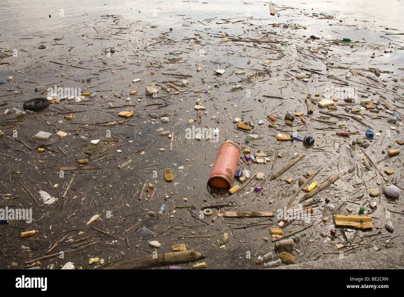 Container harbour mess hi-res stock photography and images - Alamy