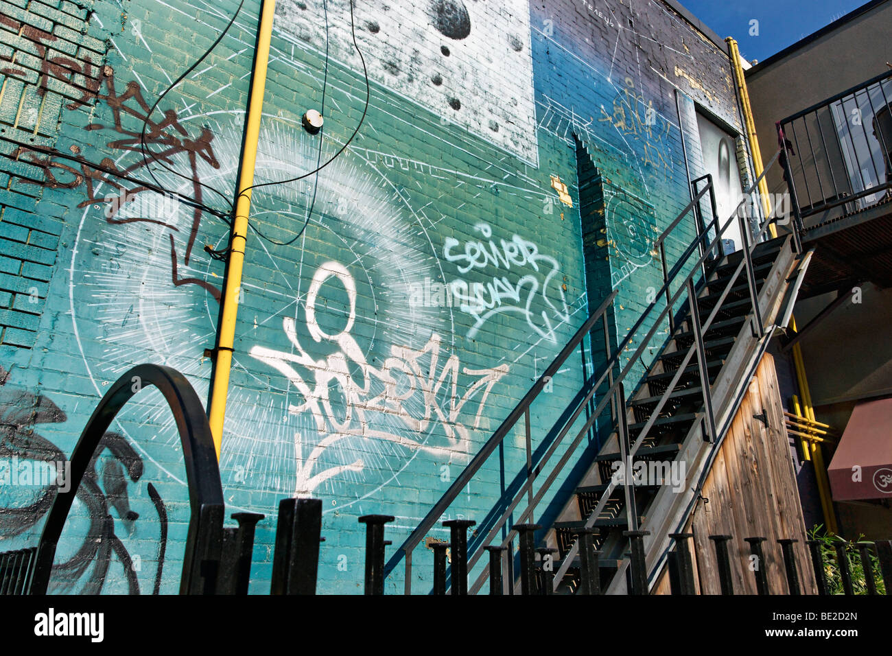 Graffiti and stairs Stock Photo - Alamy