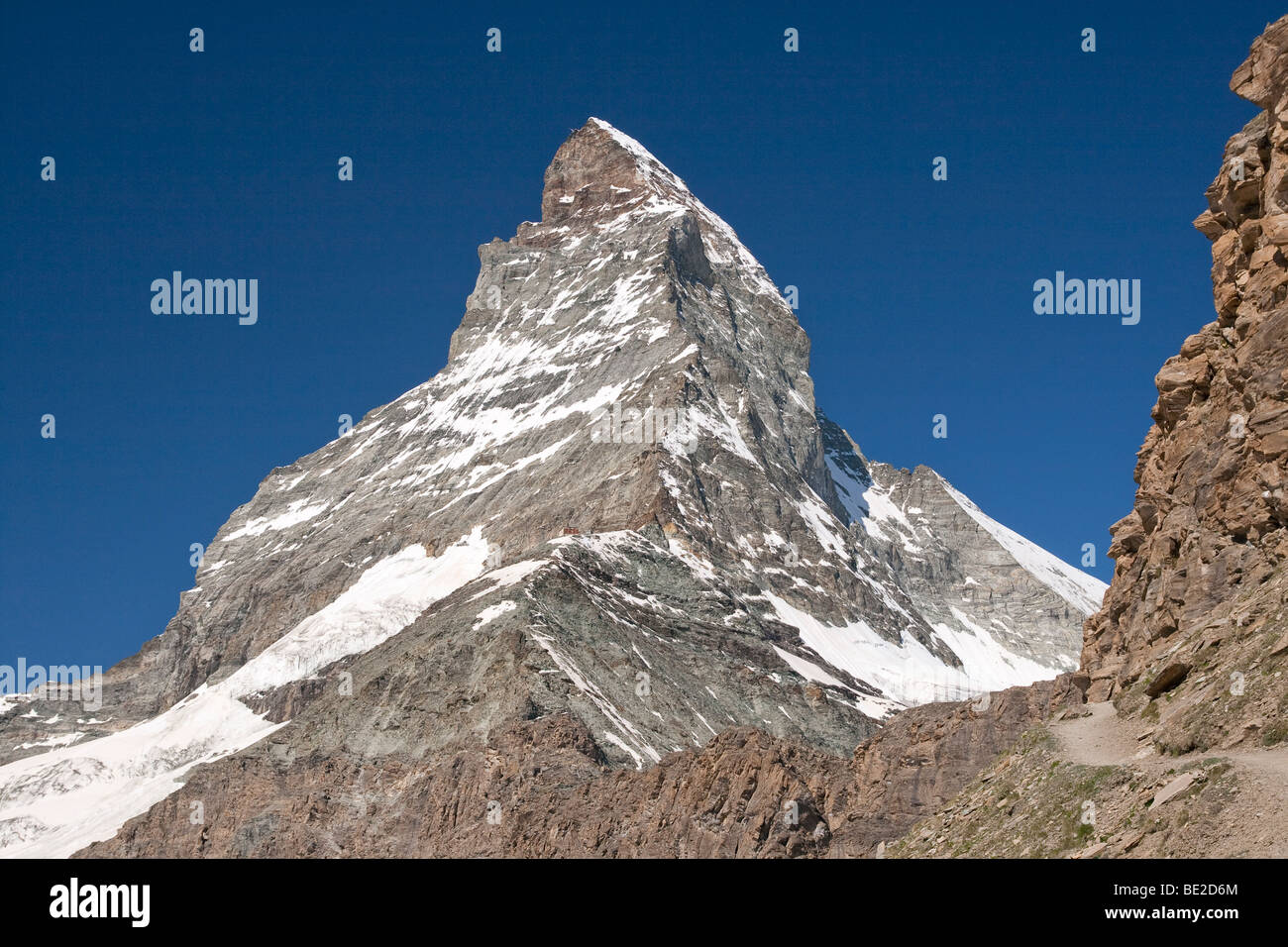 Matterhorn, Hornli ridge, Swiss Alps Stock Photo - Alamy