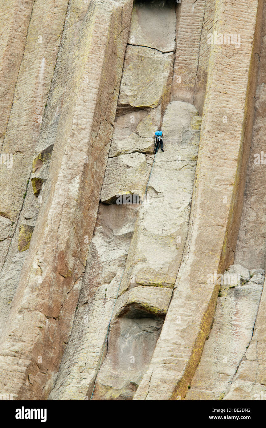 Climbing devils tower hi-res stock photography and images - Alamy