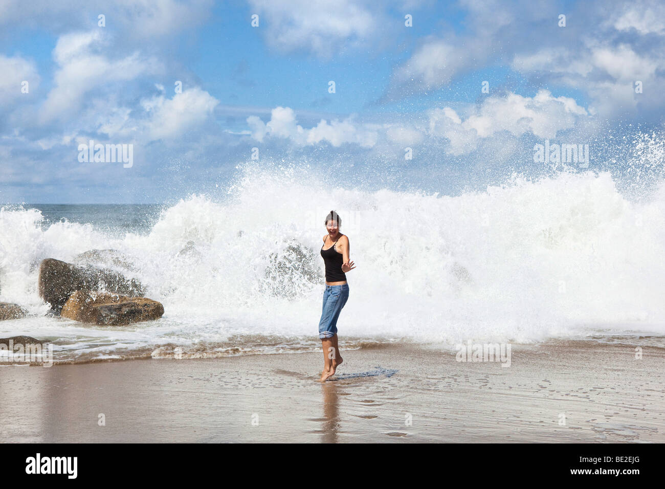 Woman breaking rocks hi-res stock photography and images - Alamy