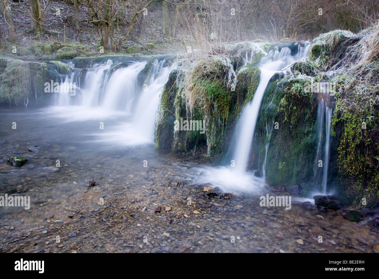 Woodland Waterfall Winter High Resolution Stock Photography and Images ...
