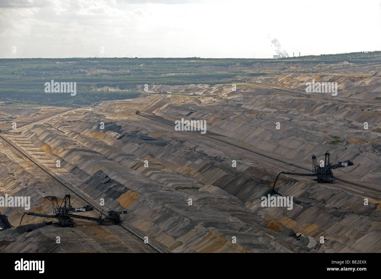 Open-cast coal mine, Western Germany Stock Photo - Alamy