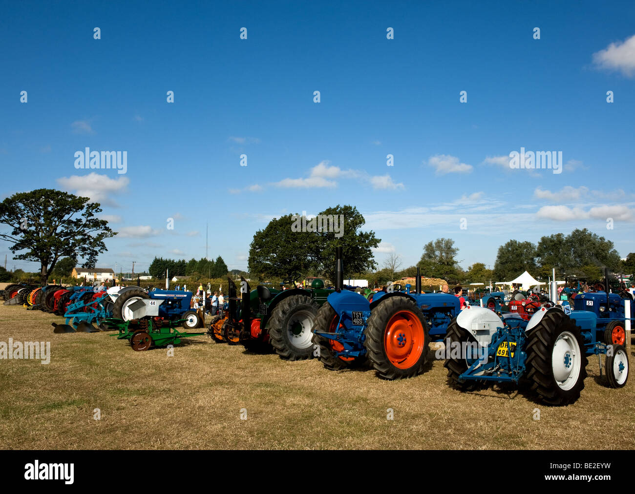 Various agricultural tractors on display at the Essex County Show ...