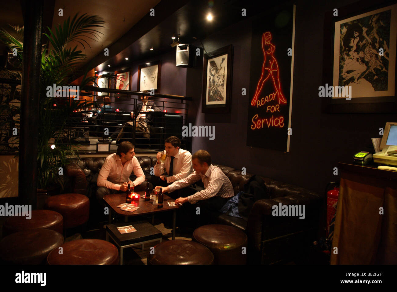 Match Bar in Central London Stock Photo - Alamy