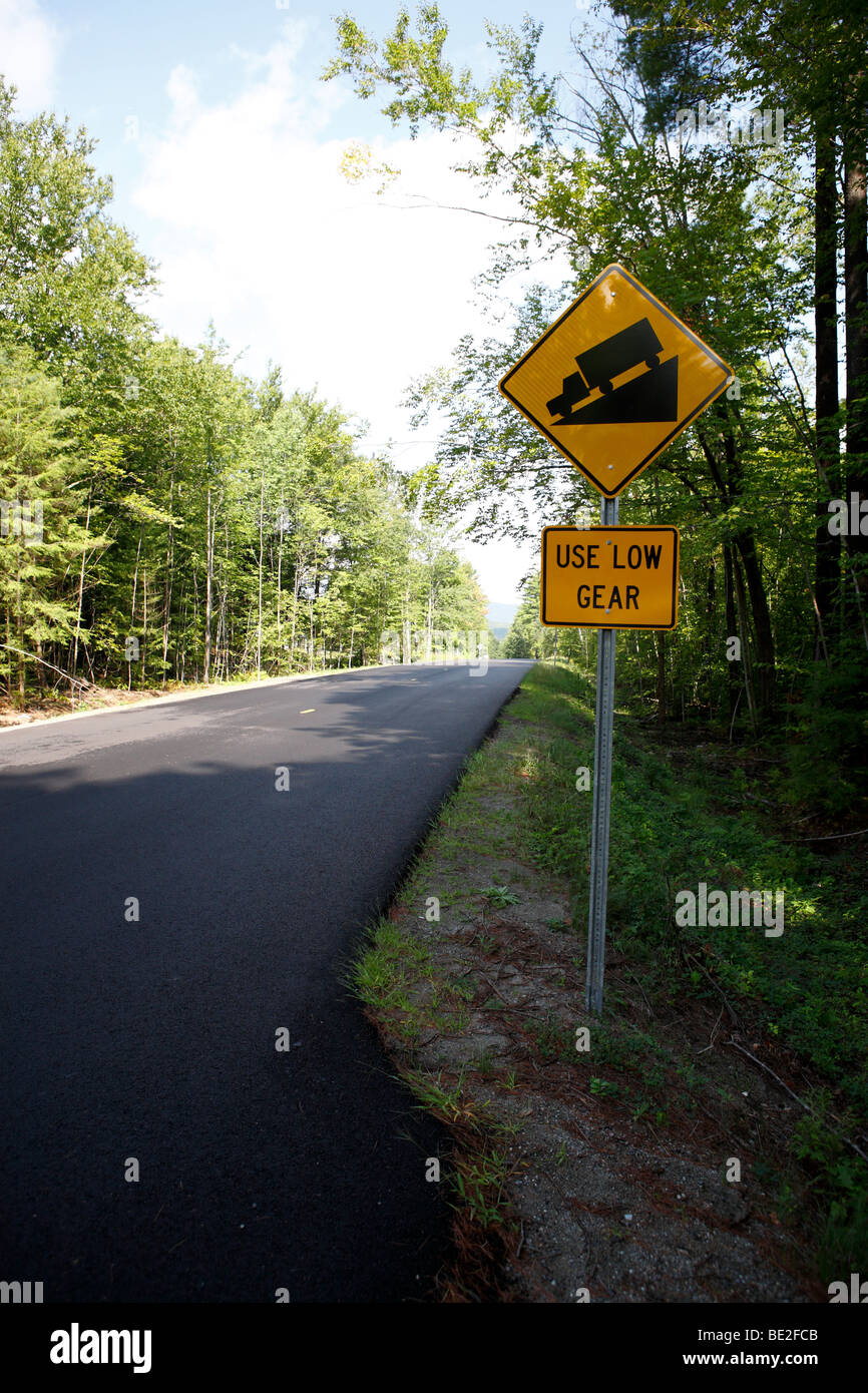 Low Gear Road Sign High Resolution Stock Photography and Images - Alamy
