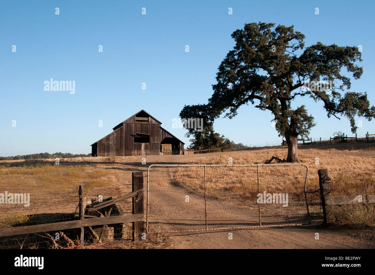 Rock Creek Road Rural Farm, California Stock Photo - Alamy