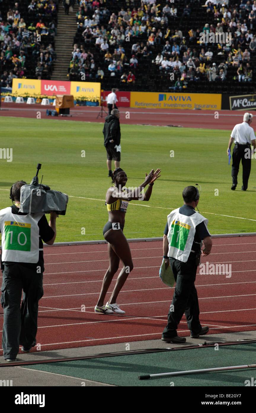 Donna Fraser saying a final farewell to the British crowd at the Aviva ...