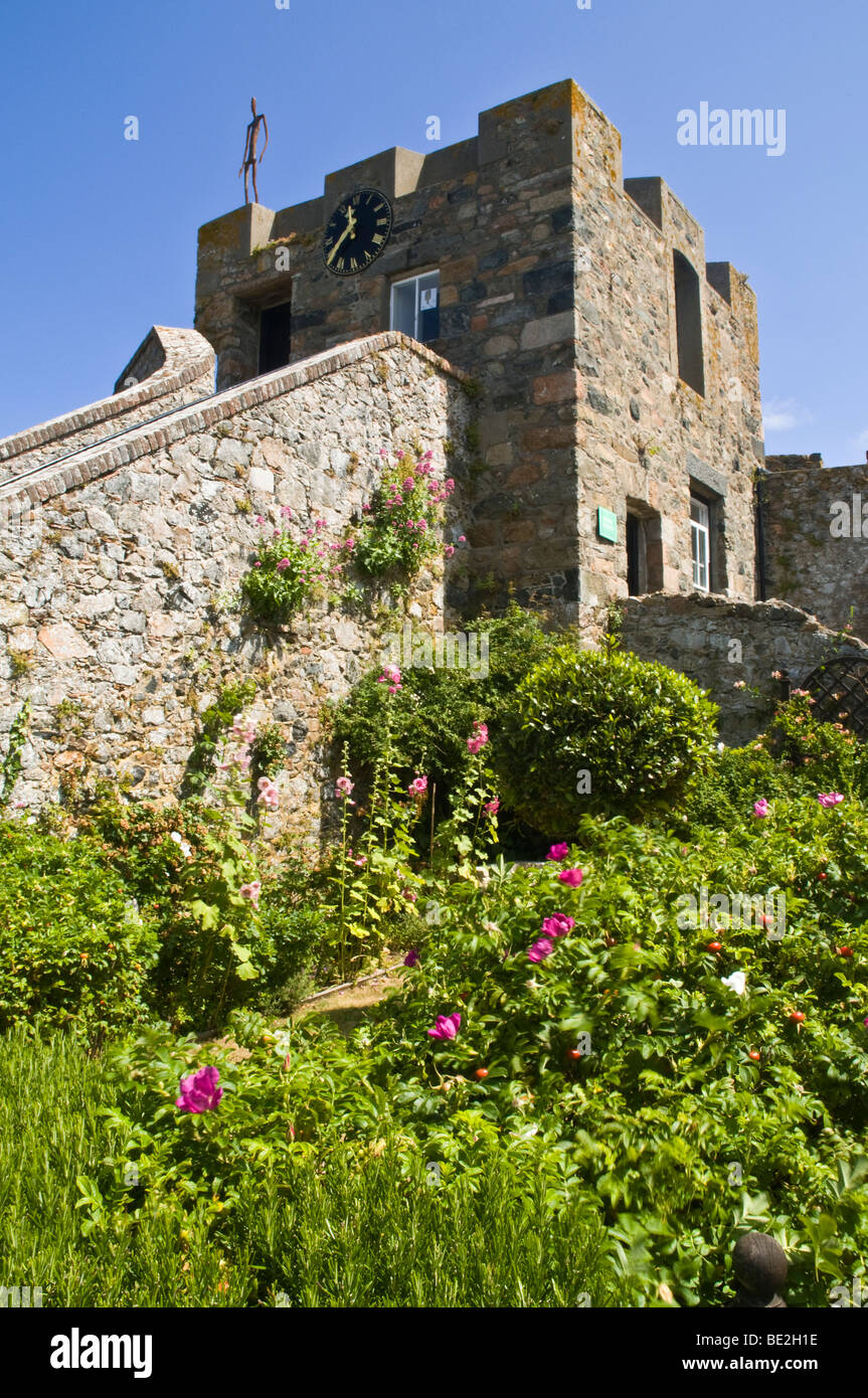 dh Castle Cornet ST PETER PORT GUERNSEY Castle Garden and Clock tower ...