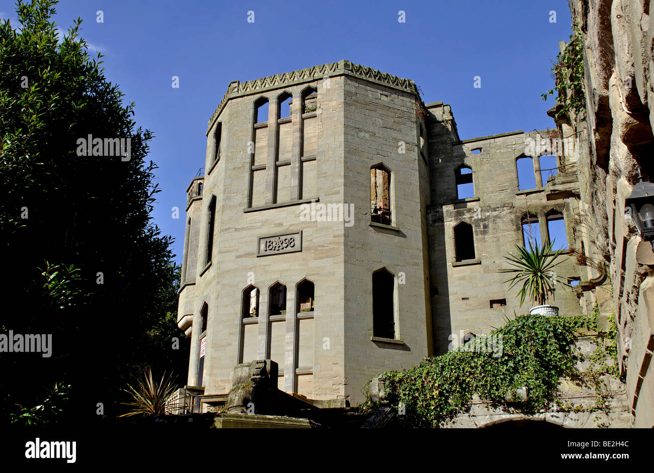 Ruins of Guy`s Cliffe House, Warwick, Warwickshire, England, UK Stock ...