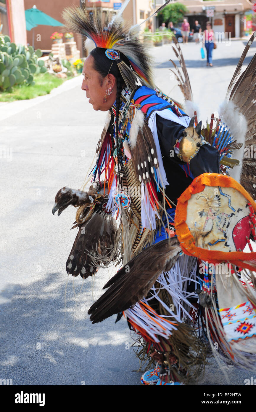USA Native American Indian- Zuni- in traditional dress-Old Town ...