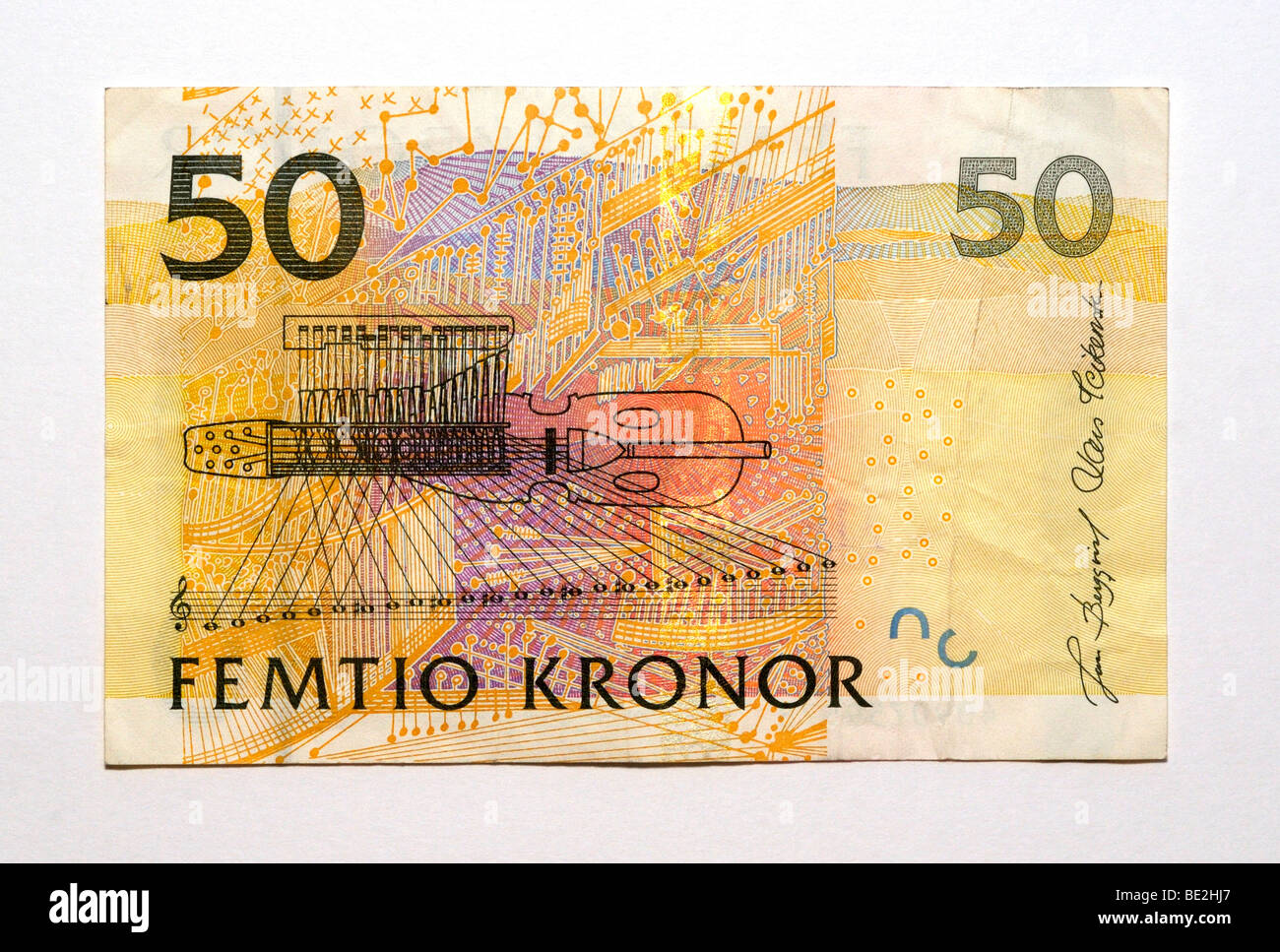 Swedish 50 Fifty Kronor Bank Note Stock Photo - Alamy