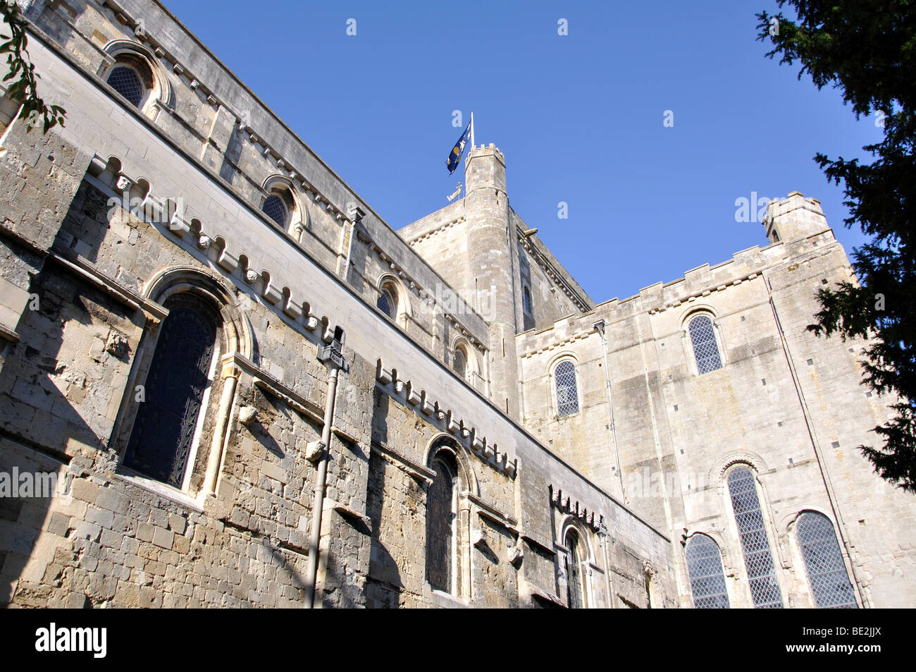 Romsey Abbey, Romsey, Hampshire, England, United Kingdom Stock Photo ...