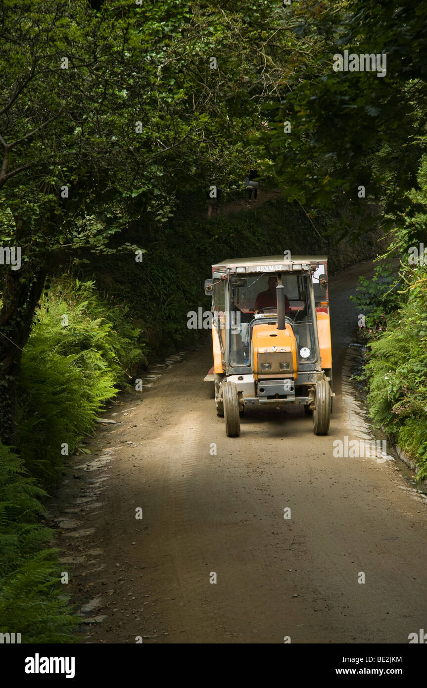 dh Harbour Hill MASELINE HARBOUR SARK ISLAND Tractor and passenger ...