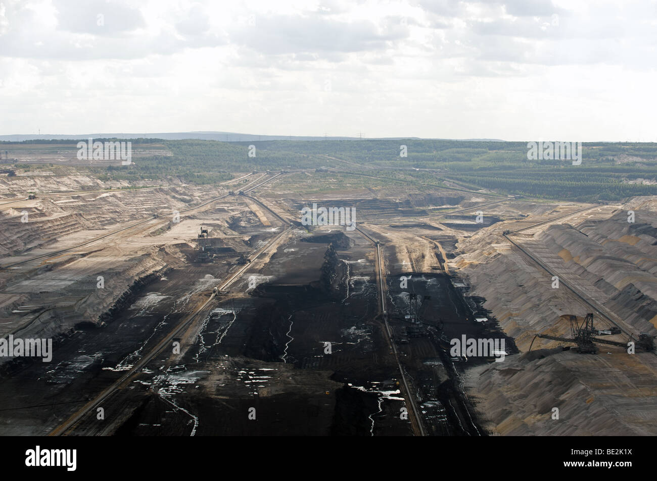 Open cast coal mine, Western Germany Stock Photo - Alamy