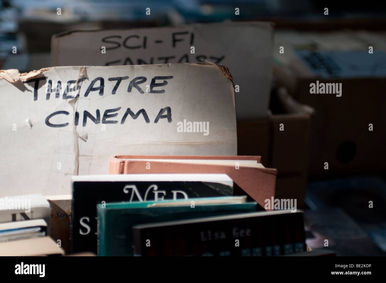 Theatre and cinema section of a second hand book stall Stock Photo - Alamy