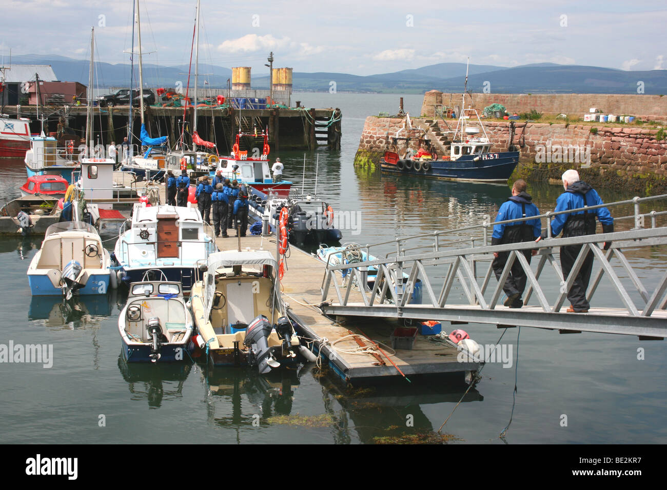 Cromarty harbour, the Black Isle, Ross-shire, Scottish highlands Stock ...