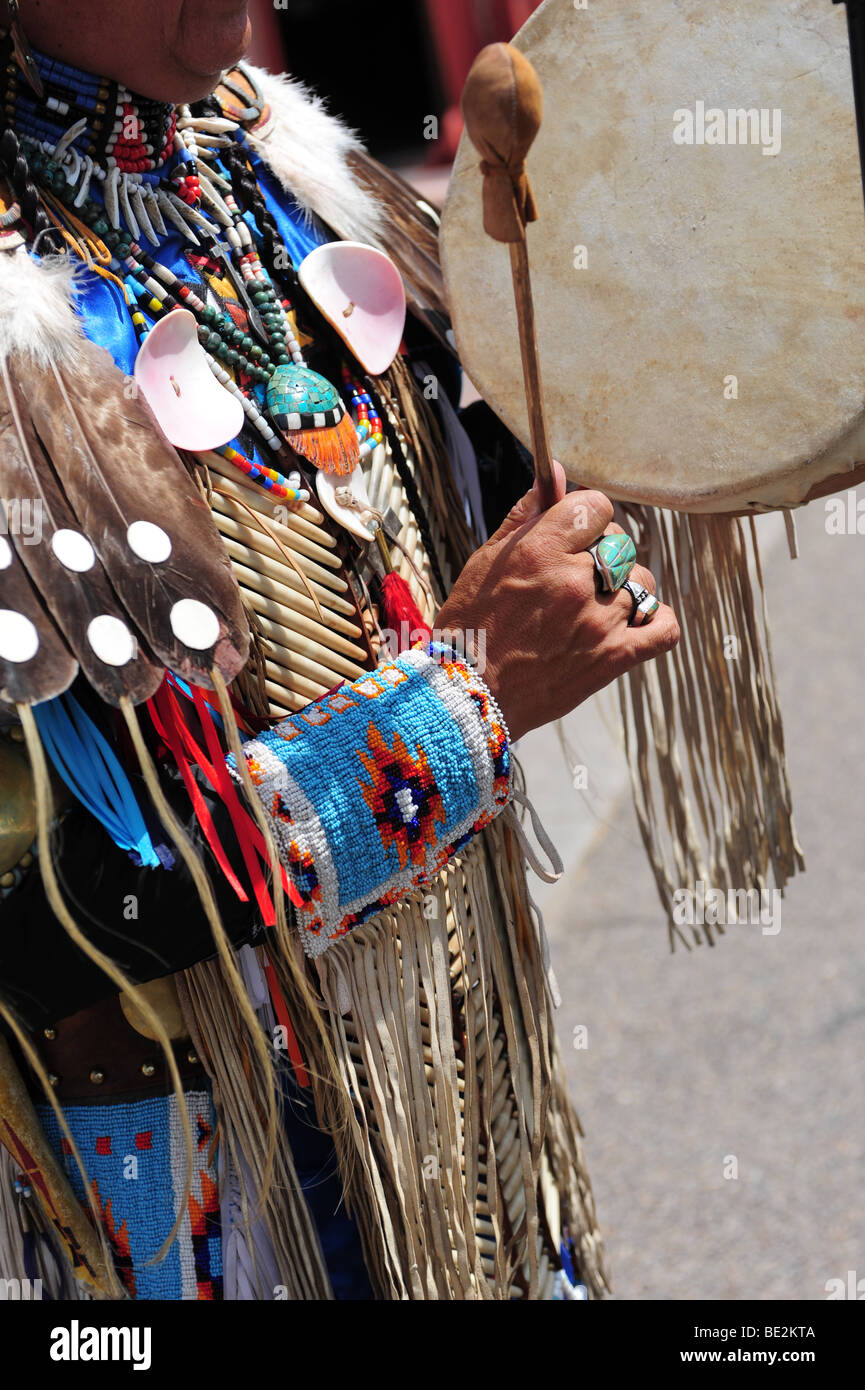 USA Native American Indian- Zuni- in traditional dress-Old Town ...