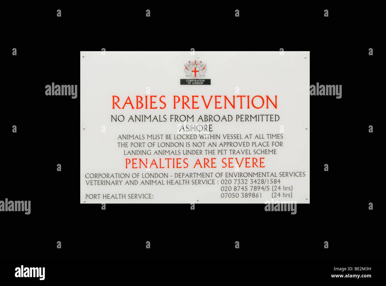 Rabies sign hi-res stock photography and images - Alamy