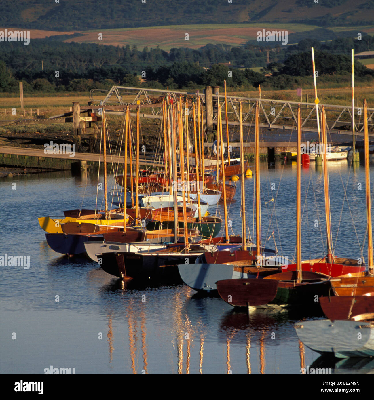 Boats in harbour Stock Photo - Alamy