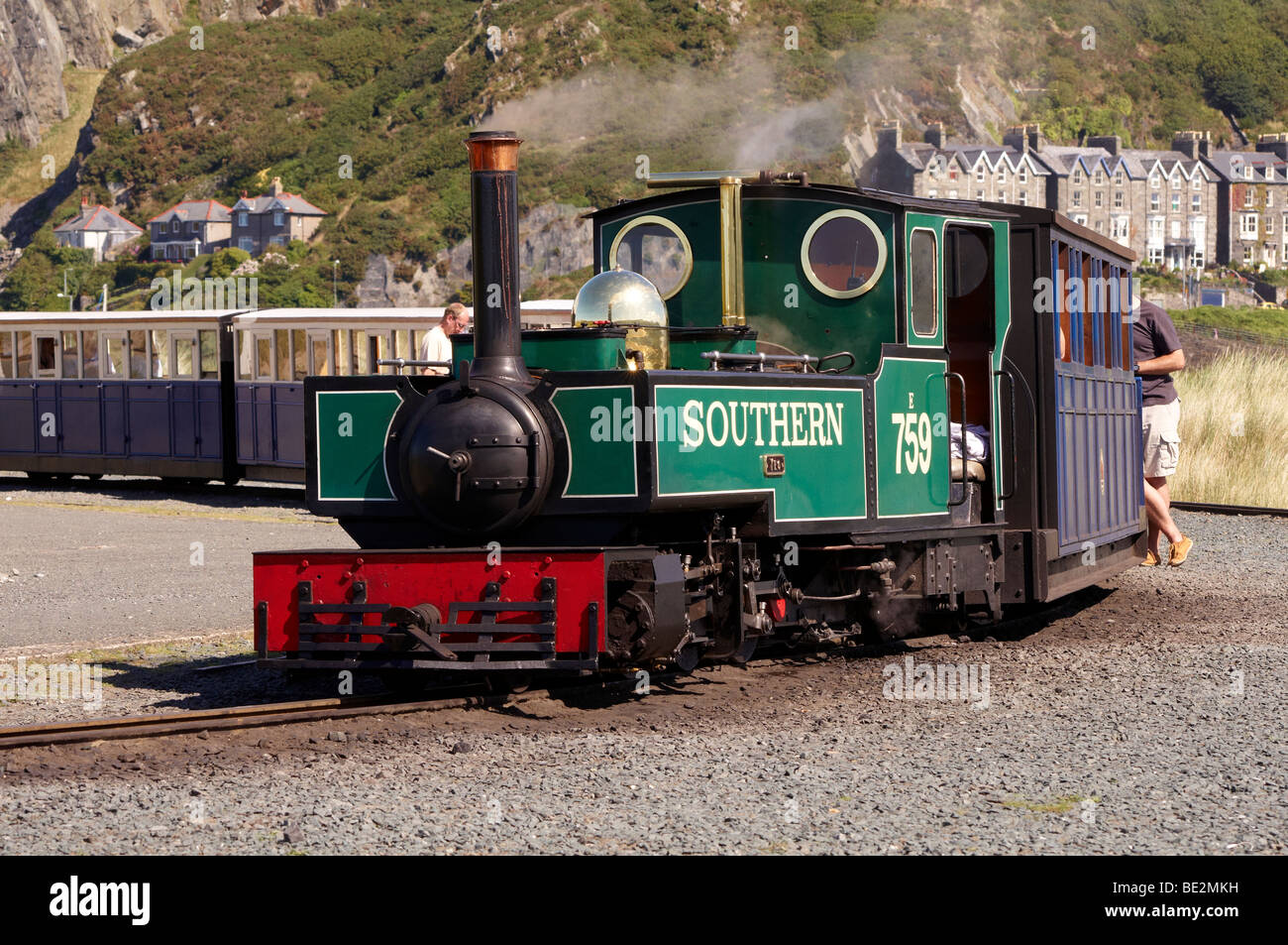 Trains on the Fairbourne Railway, 12.25 inch gauge miniature railway ...