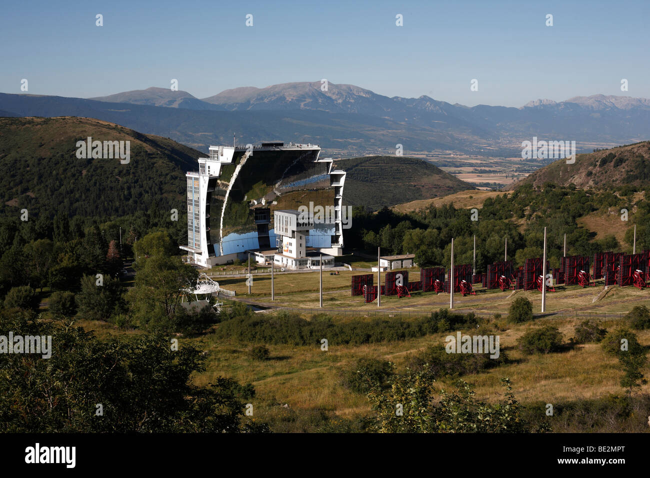 The world's largest solar furnace or Four Solaire at Odeillo in the ...