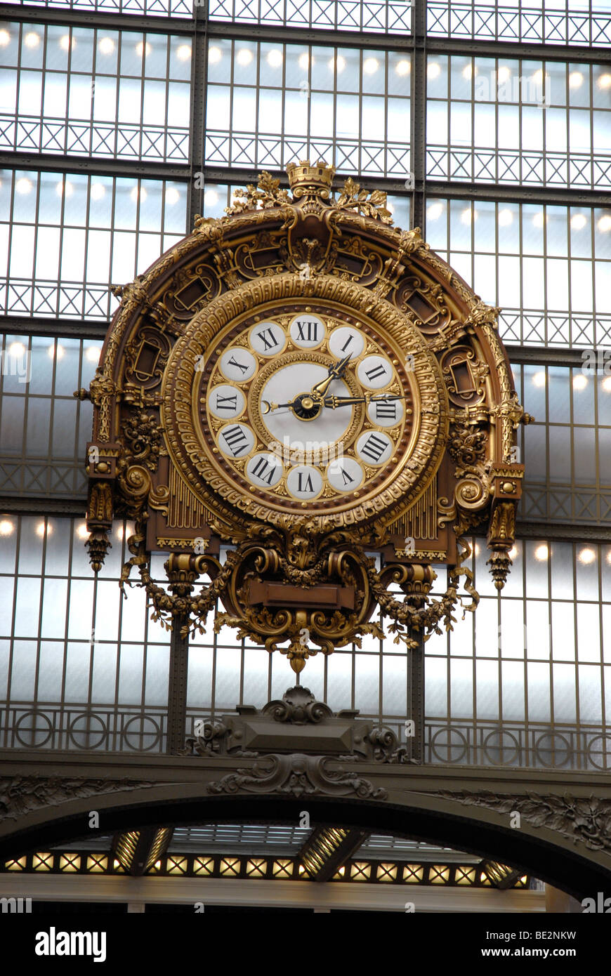 Orsay Museum,Paris France on the left bank of the Seine The big golden ...