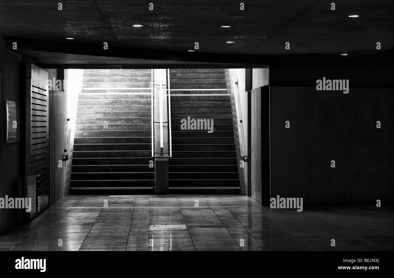 Stairs into the underground Stock Photo - Alamy