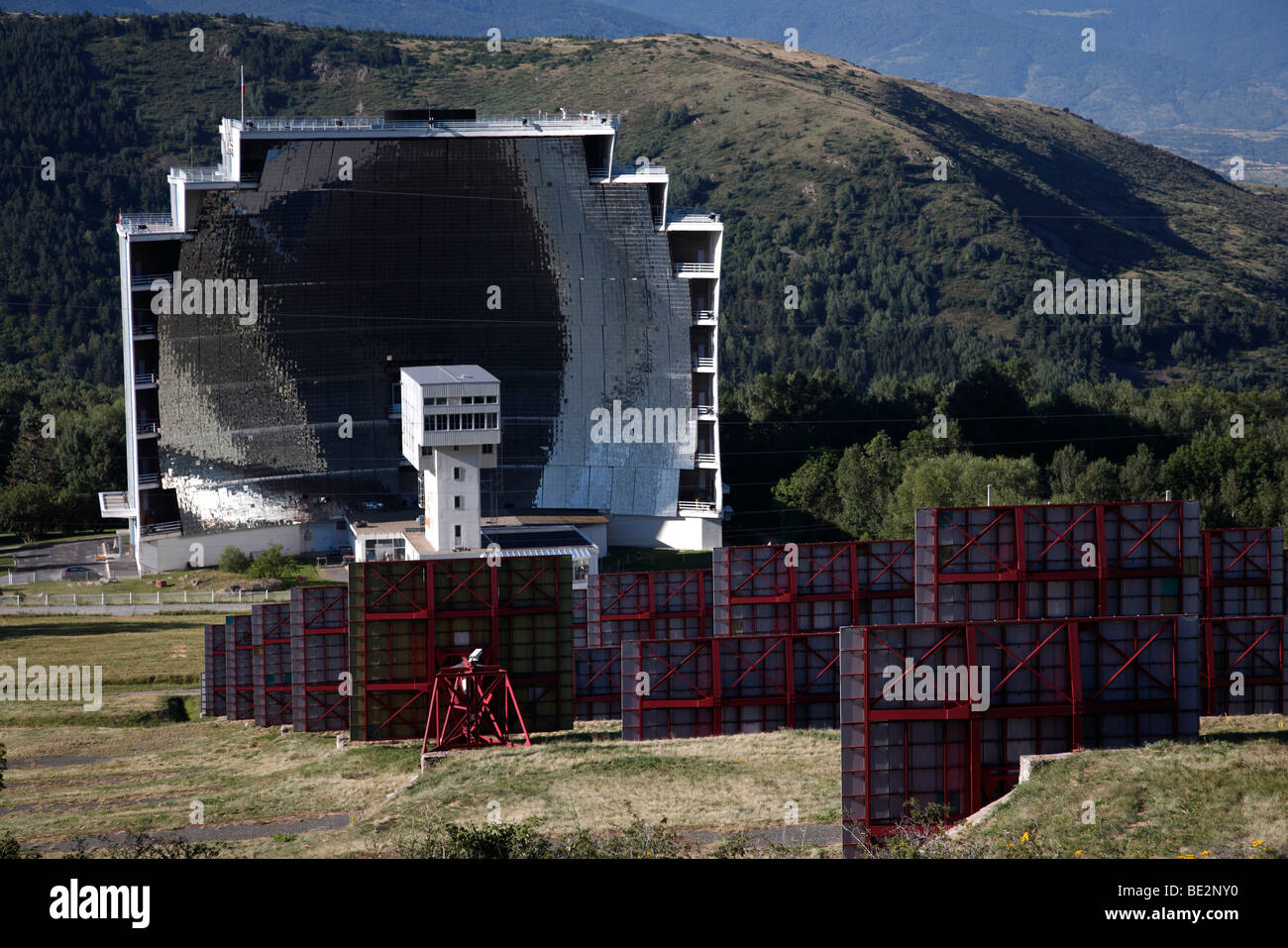 The world's largest solar furnace or Four Solaire at Odeillo in the ...