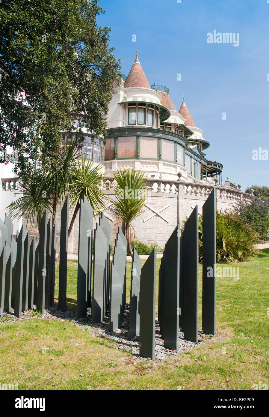 Sculpture in the gardens of the Russell Cotes Museum and Art Gallery ...