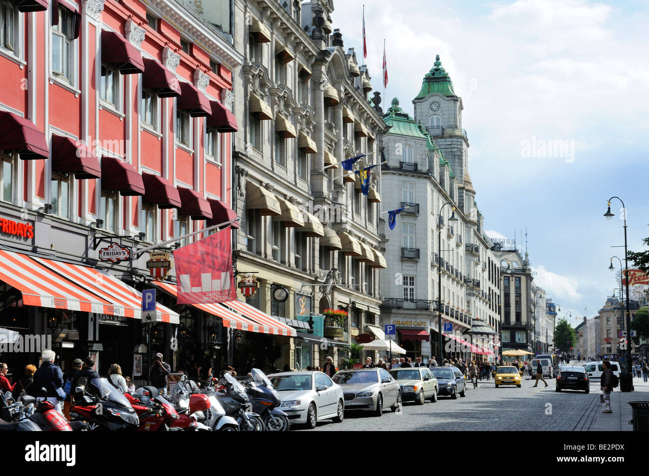 Karl Johans Gate, boulevard, Oslo, Norway, Scandinavia, Northern Europe ...